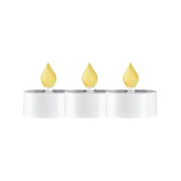 STAR TRADING Solar Teelichter ,Saul&lsquo;, outdoor, 3er-Pack, D&auml;mmerungssensor, flackern | Gr.: onesize