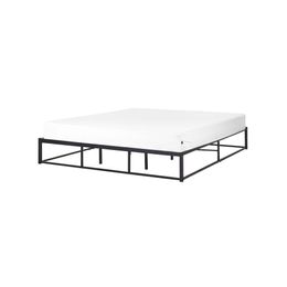 Beliani Doppelbett VIRY in Schwarz - (W) 186 x (H) 30 x (L) 206 cm | Gr.: onesize