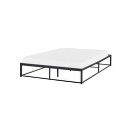 Beliani Doppelbett VIRY in Schwarz - (W) 146 x (H) 30 x (L) 206 cm | Gr.: onesize