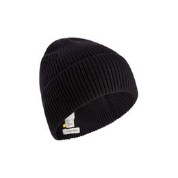 Camel Active Beanie aus einem Baumwoll-Kaschmir Mix in Schwarz | Gr.: onesize