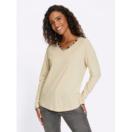 Heine Langarmshirt in sand | Gr.: 44
