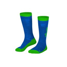 Trollkids 2er-Set: Ski-/ Snowboardsocken "Kids Ski" in Blau | Gr.: 27-30