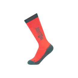 Trollkids 2er-Set: Ski-/ Snowboardsocken "Kids Ski" in Rot | Gr.: 35-38