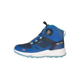 Trollkids Wanderschuh Hiker Mid XT Trollfjord in harbor blue/aqua haze | Gr.: 35