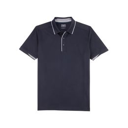 Poloshirt OLYMP "OLYMP Wirk Casual - Polo", Herren, Gr. S, blau (marine), Jersey, Obermaterial: 51% Baumwolle, 49% Polyester, regular fit, Shirts