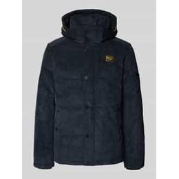 PME-Legend Steppjacke aus Cord mit Label-Detail