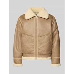 Jack & Jones Jacke in Leder-Optik Modell 'LIVERPOOL AVIATOR'