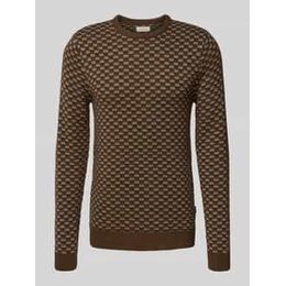 Blend Strickpullover mit gerippten Abschlüssen Modell 'BALEN'