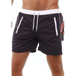 Reslad Badehose Badeshort mit Rei&szlig;verschluss in schwarz-wei&szlig; | Gr.: S