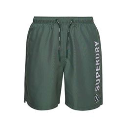 Superdry Badeshorts in Grün | Gr.: S