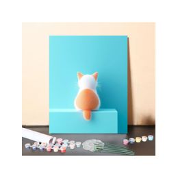 ARTNANAS DIY Malen nach Zahlen Set-"R&uuml;ckblick" | Gr.: 30x40cm mit Keilrahmen nicht ges