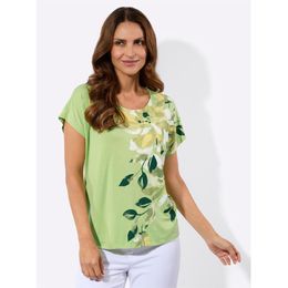 WITT WEIDEN Druck-Shirt in pistazie-zitrone-bedruckt | Gr.: 46