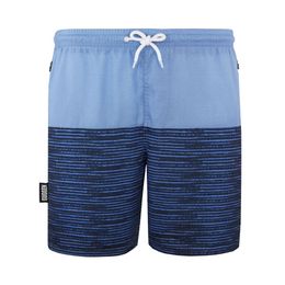 GUGGEN Mountain Badehose Bilddruck in Blau | Gr.: XL