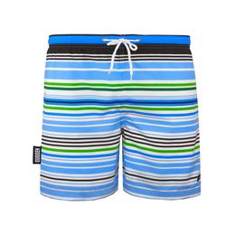 GUGGEN Mountain Badehose Bunt in Blau | Gr.: S