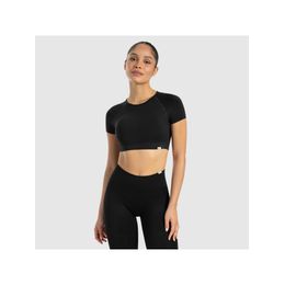 Smilodox Crop Shirt Soheli in Schwarz | Gr.: L