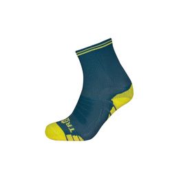 Trollkids 2er-Set: Wandersocken "Mid Cut Socks III" in Petrol | Gr.: 27-30