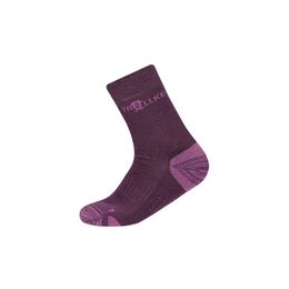 Trollkids Wandersocken Preiskestolen in plum | Gr.: 26