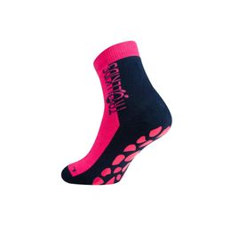 Trollkids ABS Socken in navy/pink | Gr.: 26
