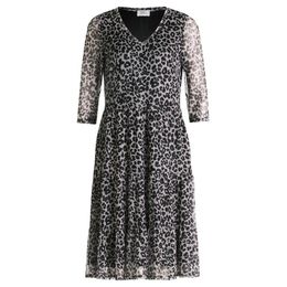 Vera Mont Stufenkleid mit Stufen in Grau/Schwarz | Gr.: 36