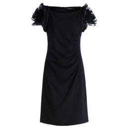 Vera Mont Cocktailkleid mit Raffung in Schwarz | Gr.: 40