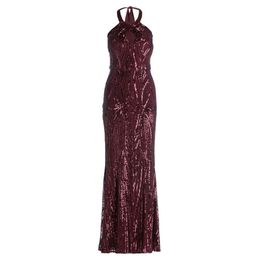 Vera Mont Abendkleid im Glitzer-Look in Wild Ruby | Gr.: 44