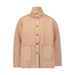Betty Barclay Outdoorjacke mit Pl&uuml;sch in Beige | Gr.: 44