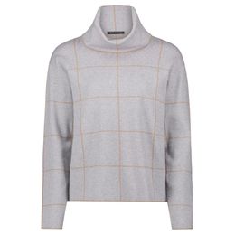 Betty Barclay Strickpullover mit Lurexfaden in Patch Grey/Beige | Gr.: 42