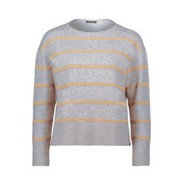 Betty Barclay Strickpullover mit Pailletten in Patch Grey/Beige | Gr.: 48