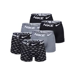 Nike Boxershort 6er Pack in Schwarz/Grau/Logo | Gr.: L