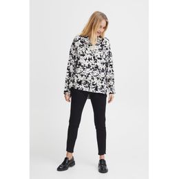 Fransa FRCina loose fit in Black Mix AO23 two col flower | Gr.: L