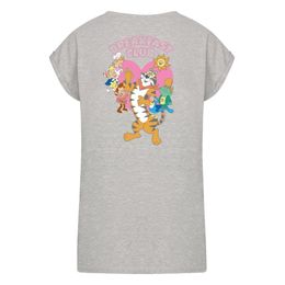 F4NT4STIC T-Shirt 'Kellogg's Cereal Breakfast Club Tony the Tiger' Damen Gr&ouml;&szlig;e M goldgelb / grau / gr&uuml;n / rosa