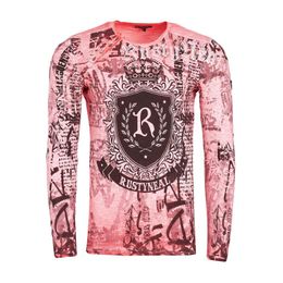 Rusty Neal Printed Longshirt in Koralle | Gr.: L