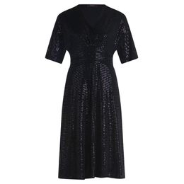 Vera Mont Cocktailkleid im Glitzer-Look in Schwarz/Schwarz | Gr.: 40