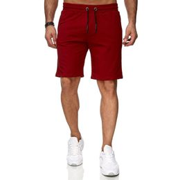 Reslad Shorts Basic Sweathose in bordeaux | Gr.: S