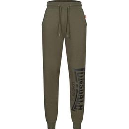 Lonsdale Trainingshose "Logo Large Jogginghose normale Passform" in Gr&uuml;n | Gr.: S