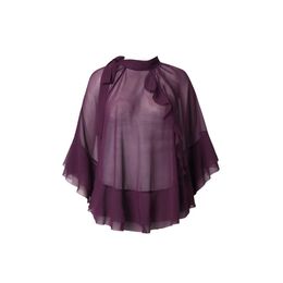 Ulla Popken Bluse in dunkle pflaume | Gr.: onesize