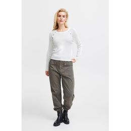 Pulz Strickpullover PZSARA Loose fit in Blanc de Blanc | Gr.: L