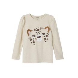 name it Mädchen Longsleeve mit Print in Peyote Melange | Gr.: 104