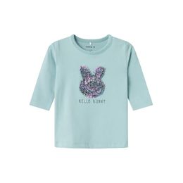 name it Longsleeve "little Rabbit" in Blau | Gr.: 68