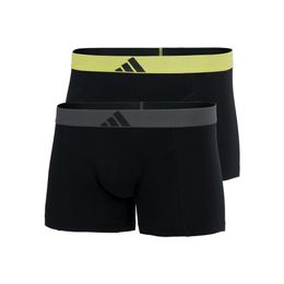 Adidas 2er Pack Trunks Active Flex Cotton-Body in Schwarz | Gr.: S