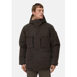 Camel Active Winterjacke mit Taschen in Dunkelbraun | Gr.: 56
