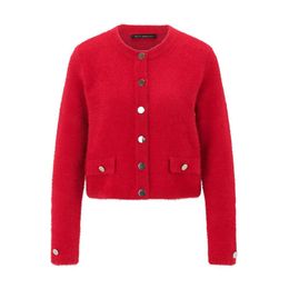 Betty Barclay Casual-Strickjacke mit Knopfleiste in Rot | Gr.: 44
