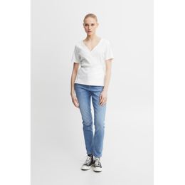 Ichi T-Shirt kurzarm IHORETA Slim fit in Cloud Dancer | Gr.: S