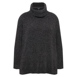 Ulla Popken Oversized-Pullover in graphitgrau | Gr.: 50-52