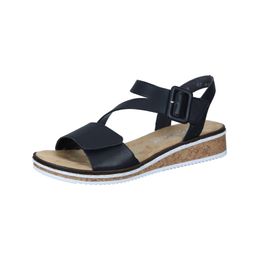 Rieker Klassische Sandaletten, Komfort-Sandalen in schwarz | Gr.: 39