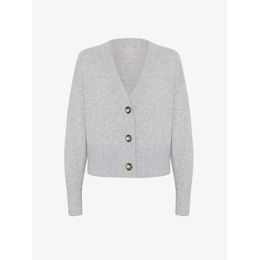 Style Republic Kaschmir-Cardigan Boxi in light grey melange | Gr.: XS