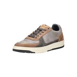 Bullboxer Leder-Sneakers in Grau/ Taupe | Gr.: 44