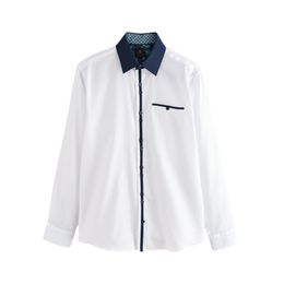 next Hemd Herren Gr&ouml;&szlig;e XL navy / wei&szlig;