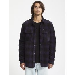 Volcom Jacke 'Bowered Fleece' Herren Gr&ouml;&szlig;e XS dunkellila / schwarz