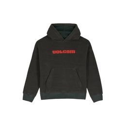 Volcom Hoodie 'Tookool' Jungen Gr&ouml;&szlig;e 117/124 dunkelgr&uuml;n / rot / schwarz
